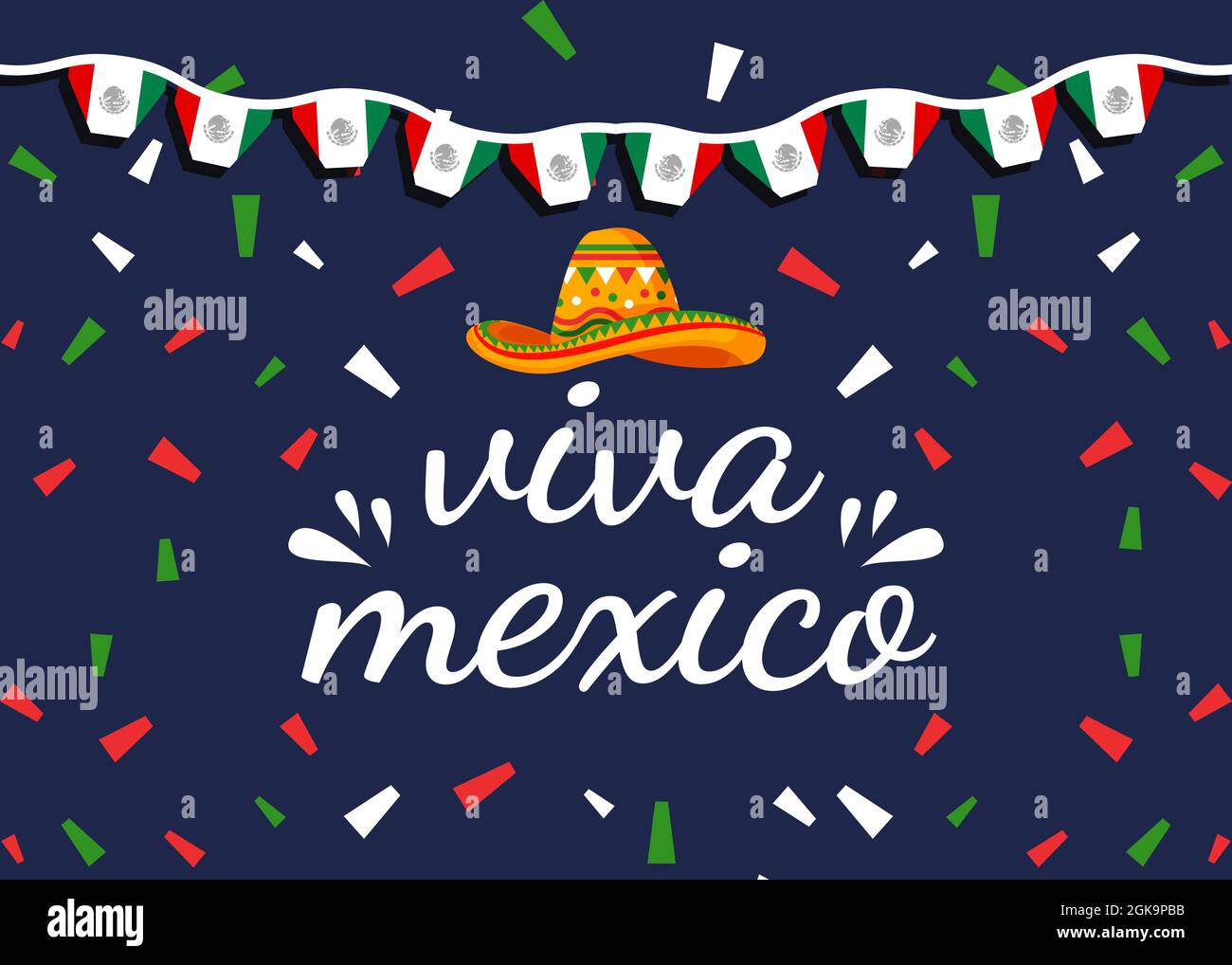 Poster viva mexico Stock Vector Images - Alamy