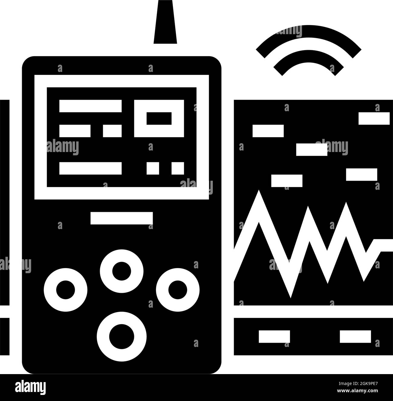 vibration assessment glyph icon vector illustration Stock Vector Image ...