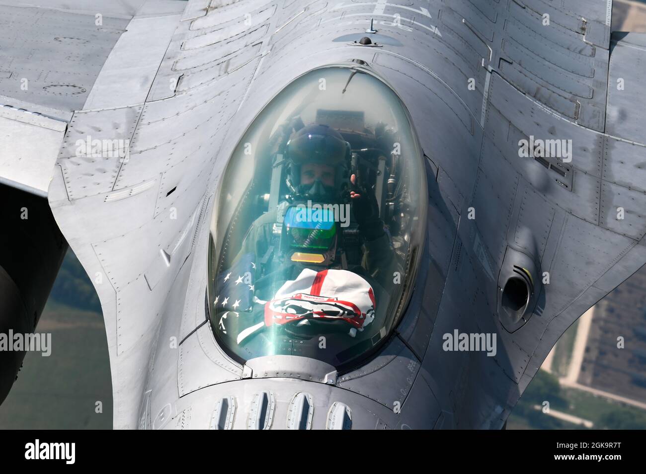 Maj. Tony "Banzai" Sullivan, F-16 pilot from the 114th Fighter Wing ...