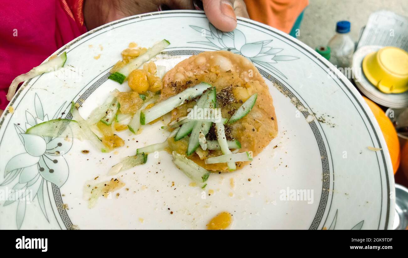 Asian most liked and fried and spicy and tasty food named fucka Stock ...