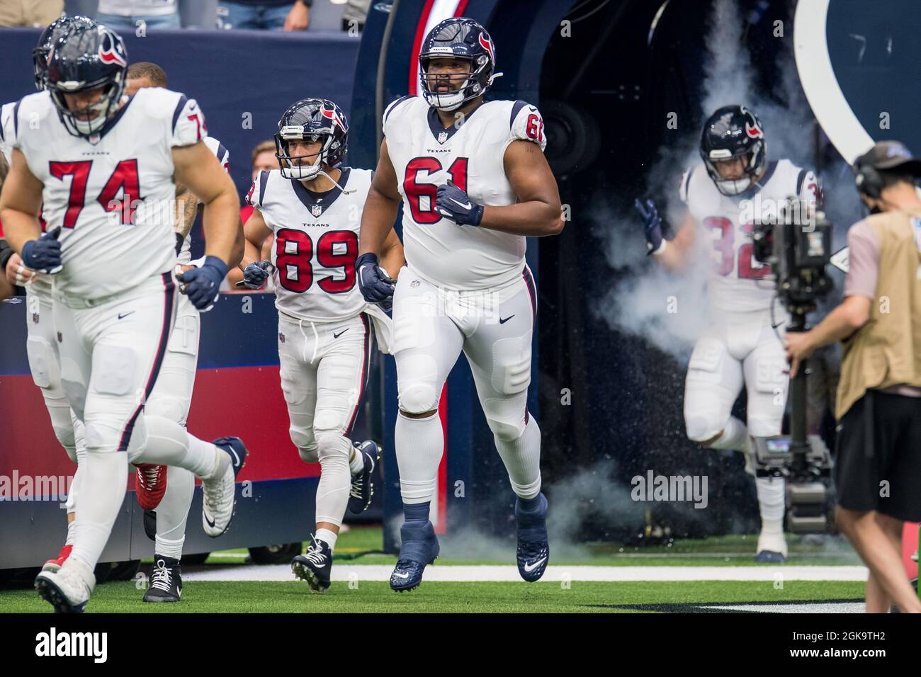 September 12, 2021: Houston Texans offensive tackle Marcus Cannon (61 ...