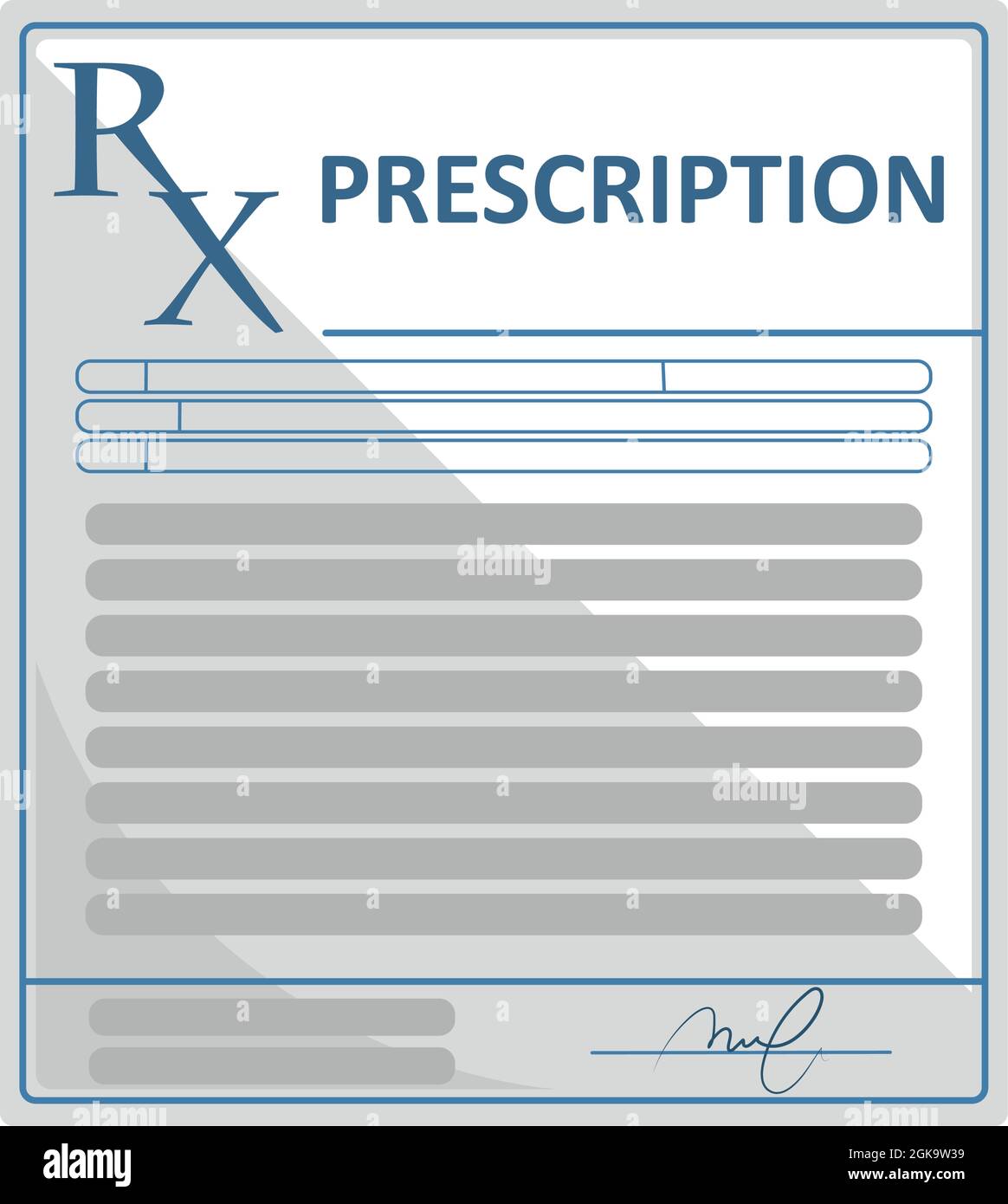 medicine prescription blank rx Stock Vector Image & Art - Alamy