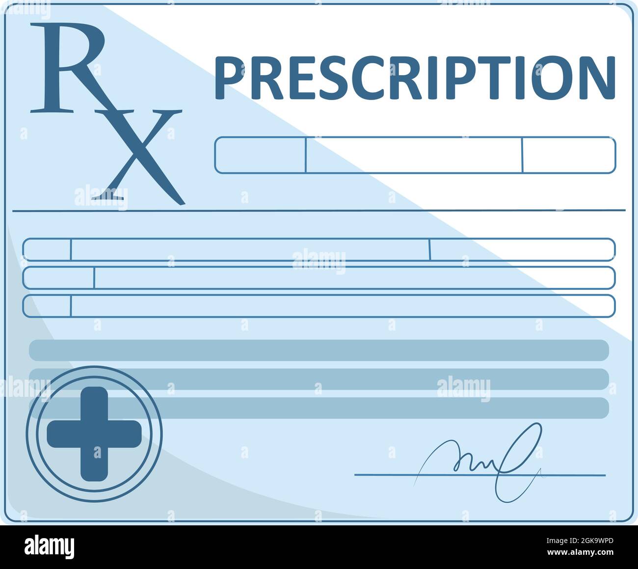 empty medicine prescription Stock Vector Image & Art - Alamy