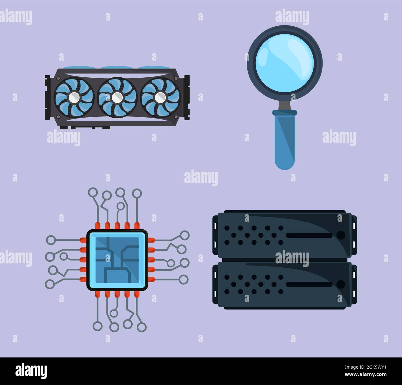 icons computer system Stock Vector Image & Art - Alamy