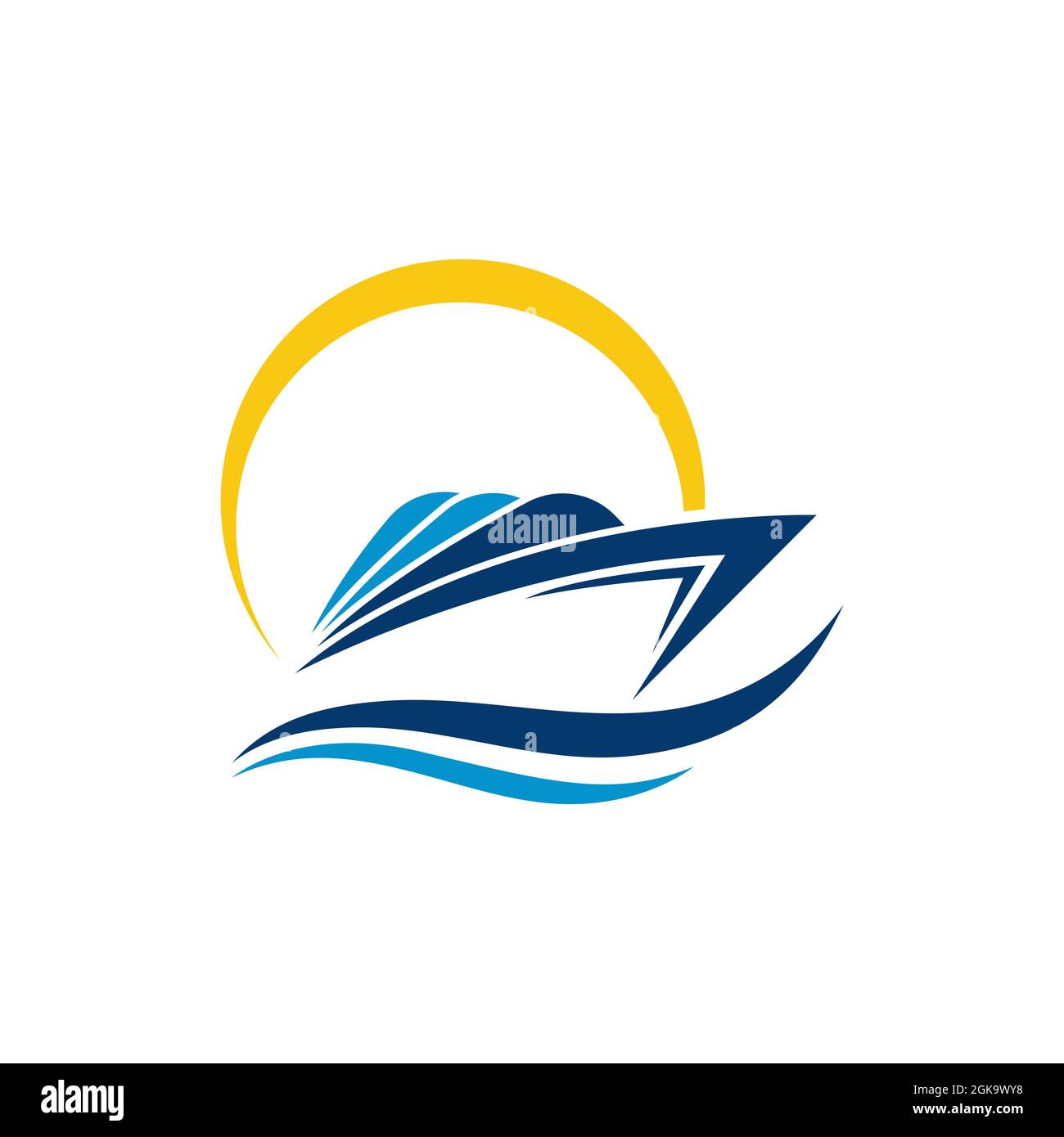 Cruise ship speed Template vector icon illustration design Stock Photo ...