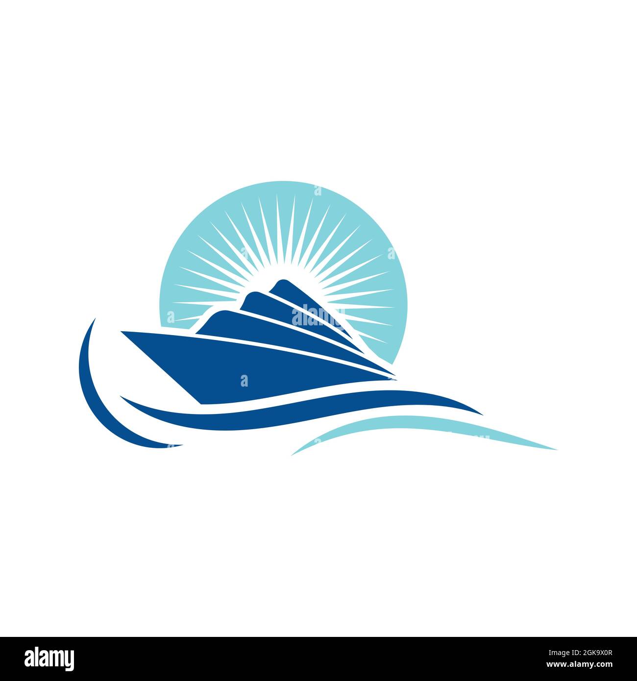 Cruise ship speed Template vector icon illustration design Stock Photo ...