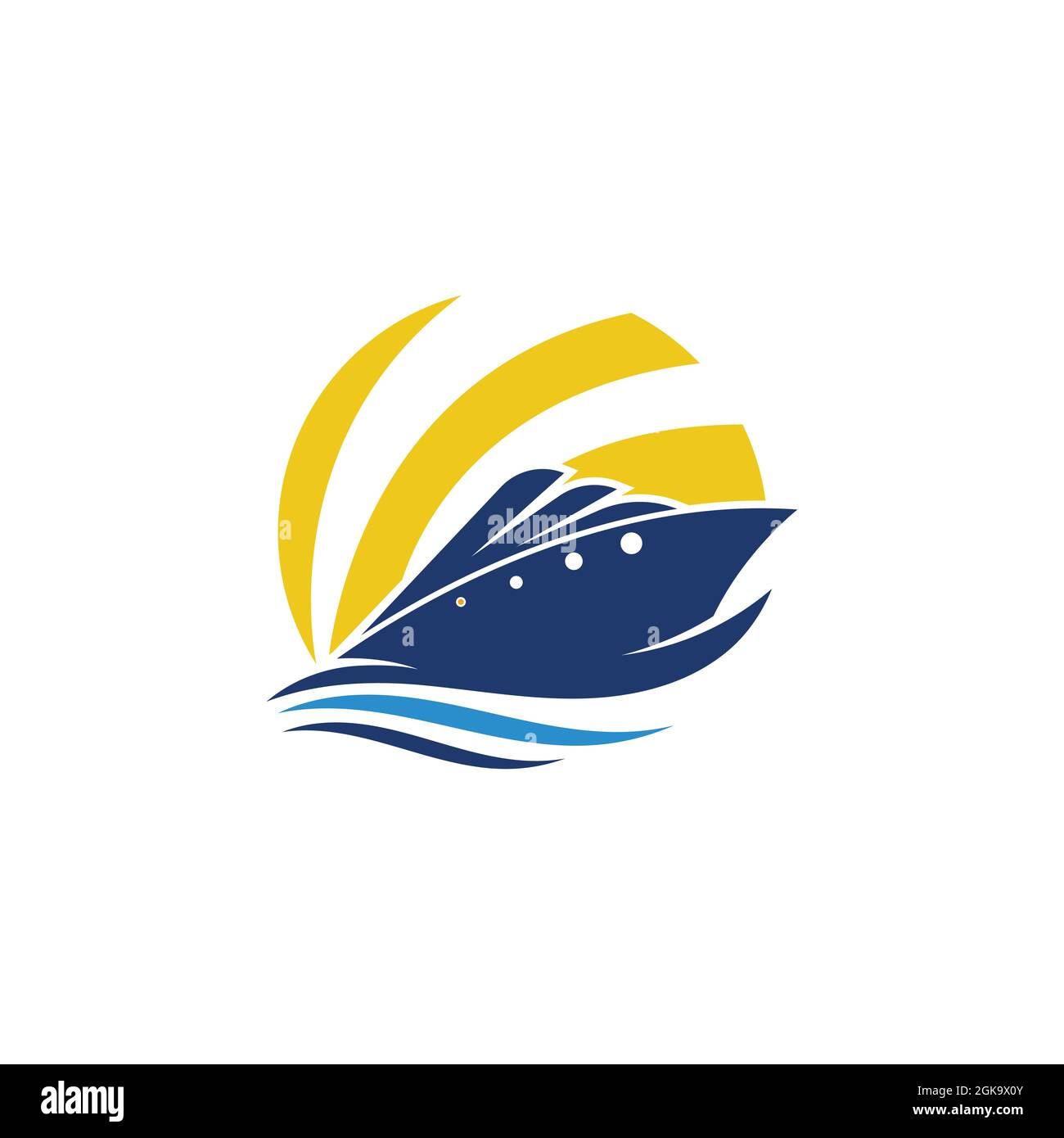 Cruise ship speed Template vector icon illustration design Stock Photo ...