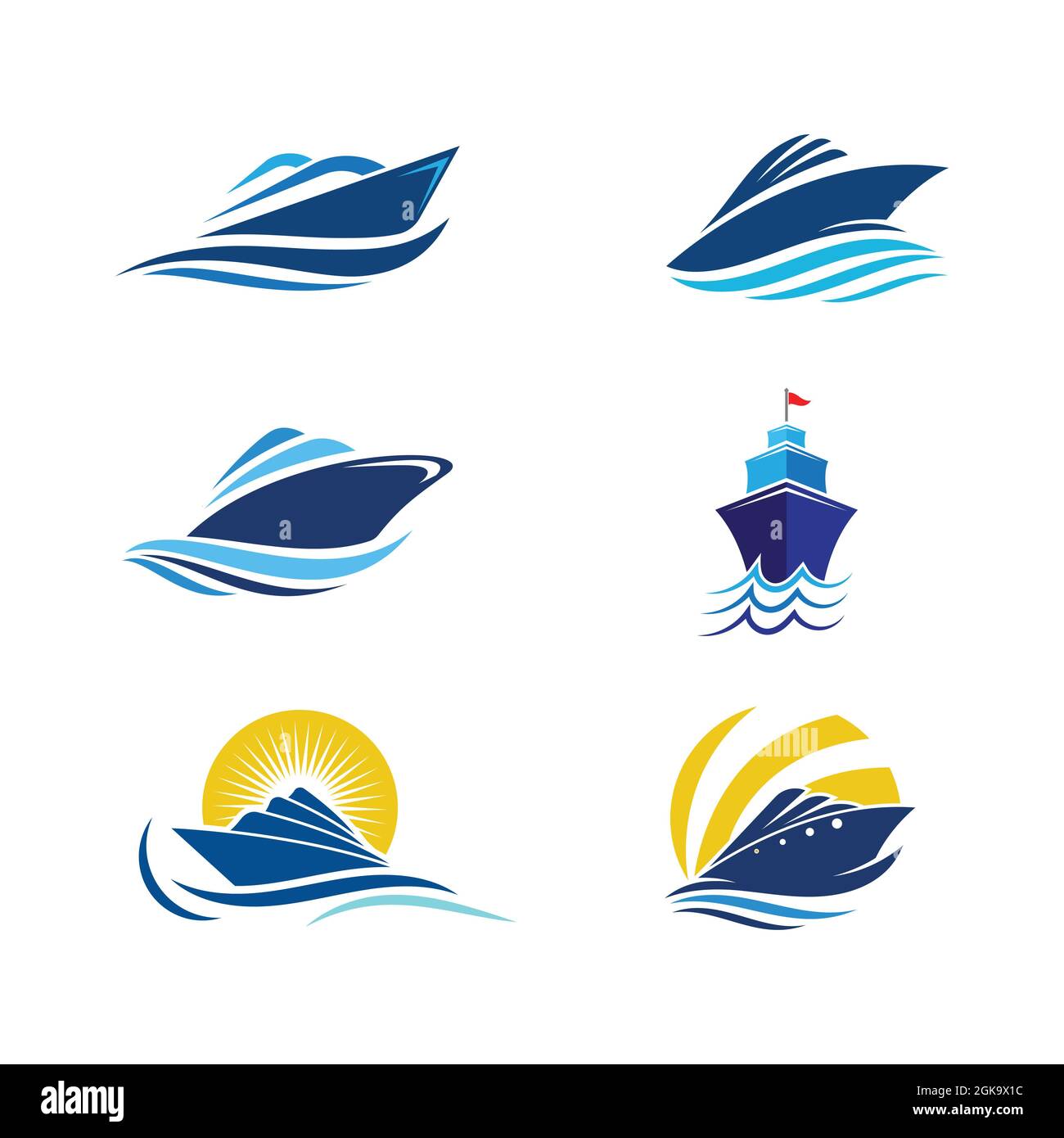 Cruise ship speed Template vector icon illustration design Stock Photo ...