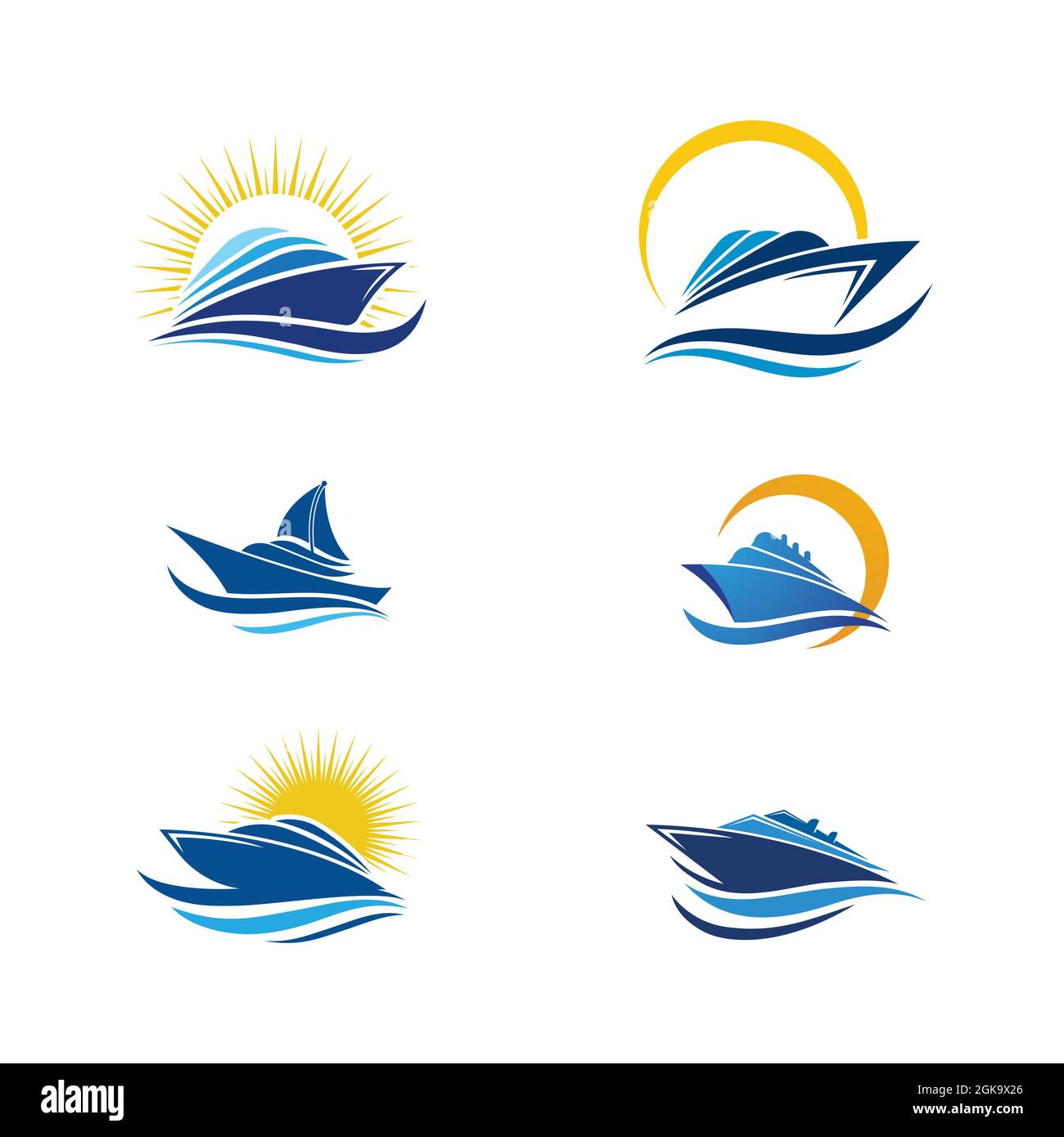 Cruise ship speed Template vector icon illustration design Stock Photo ...