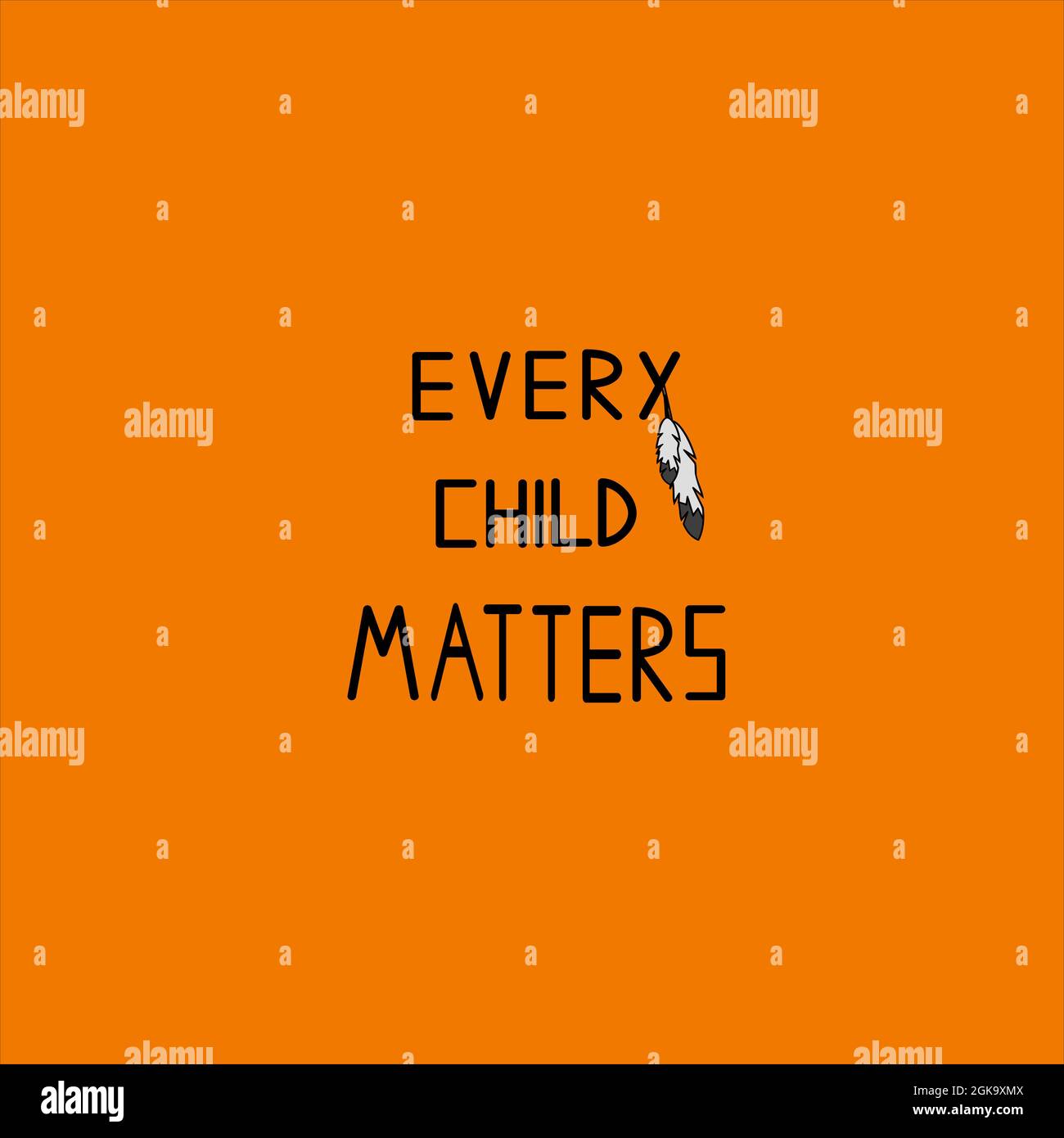 Every Child Matters Logo Design. Vector Illustration. Canadian ...
