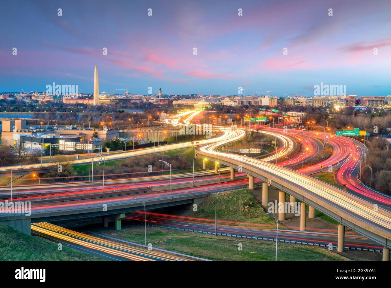 Washington, D.C. city skyline at twilight Stock Photo - Alamy