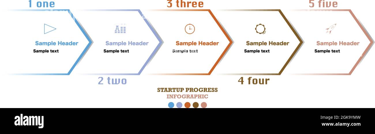 Startup business wizard for marketing and SEO diagram with five steps ...