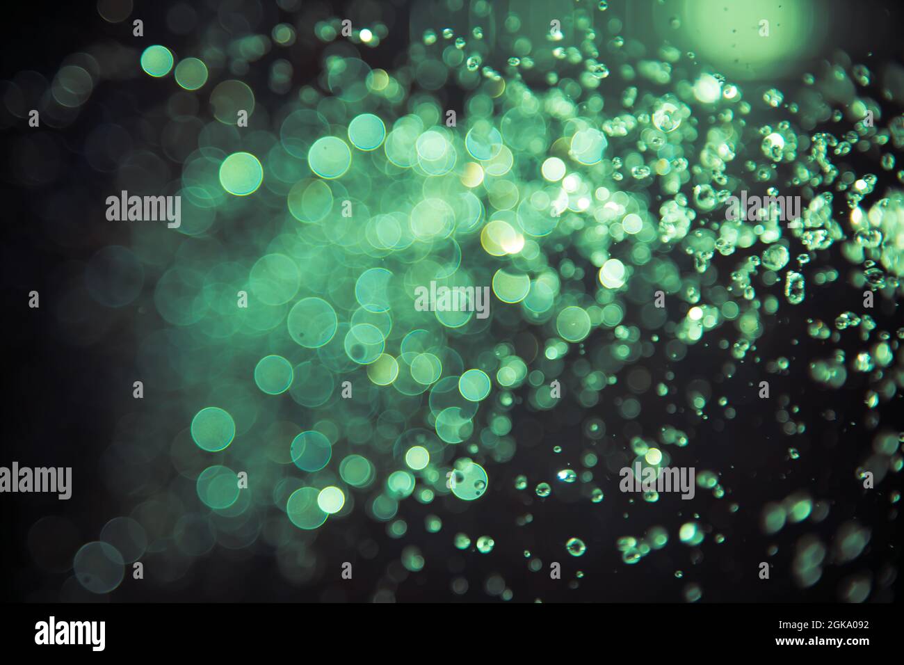 bokeh of water fly and lights on black background Stock Photo - Alamy