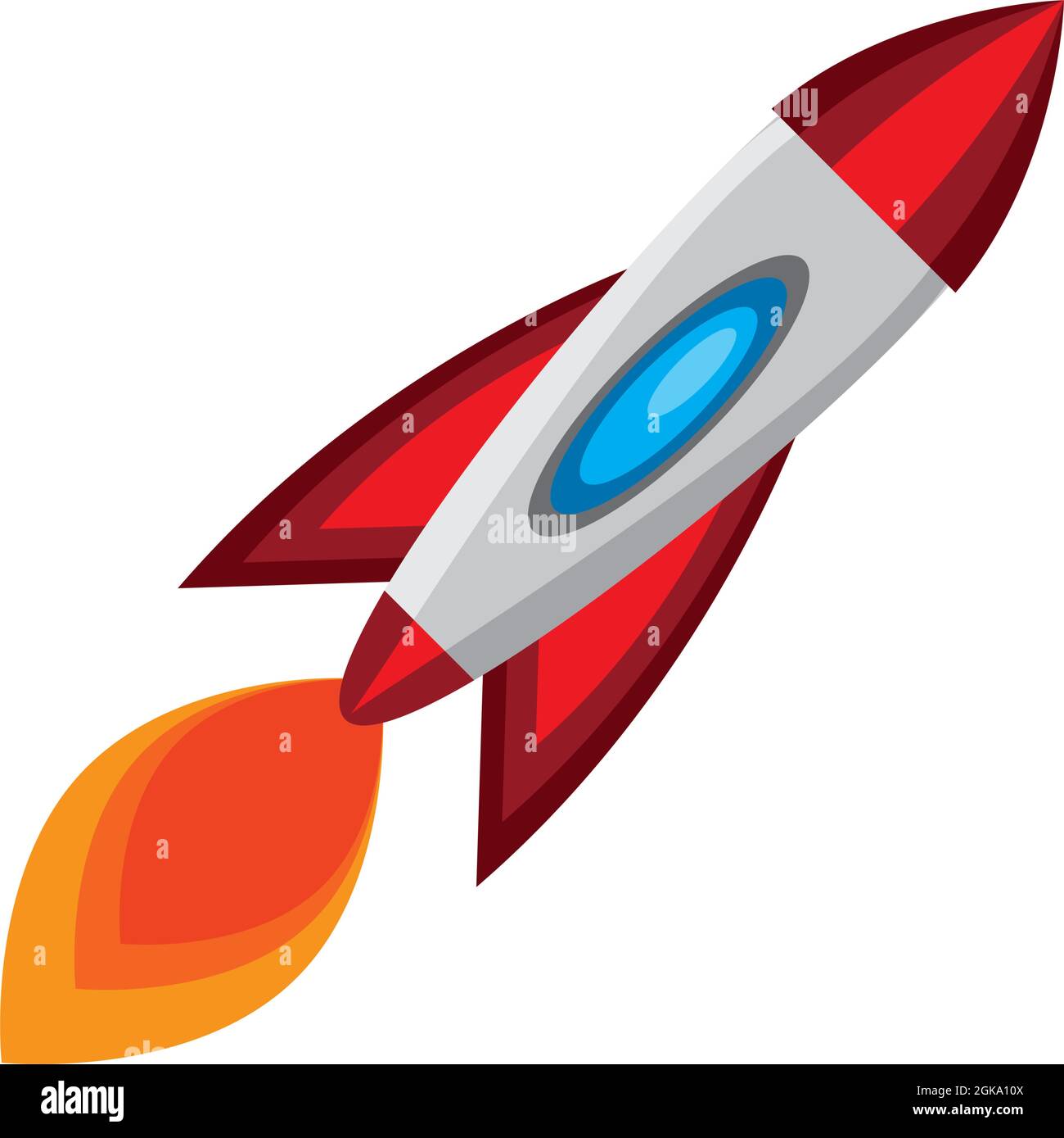 Take off launching rocket Stock Vector Images - Alamy