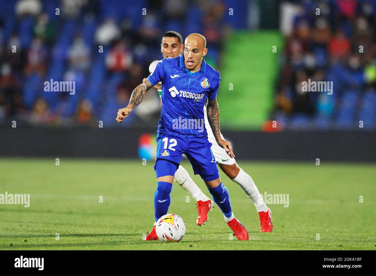 Getafe, Spain. 13th Sep, 2021. Sandro Ramirez (Getafe) Football/Soccer ...
