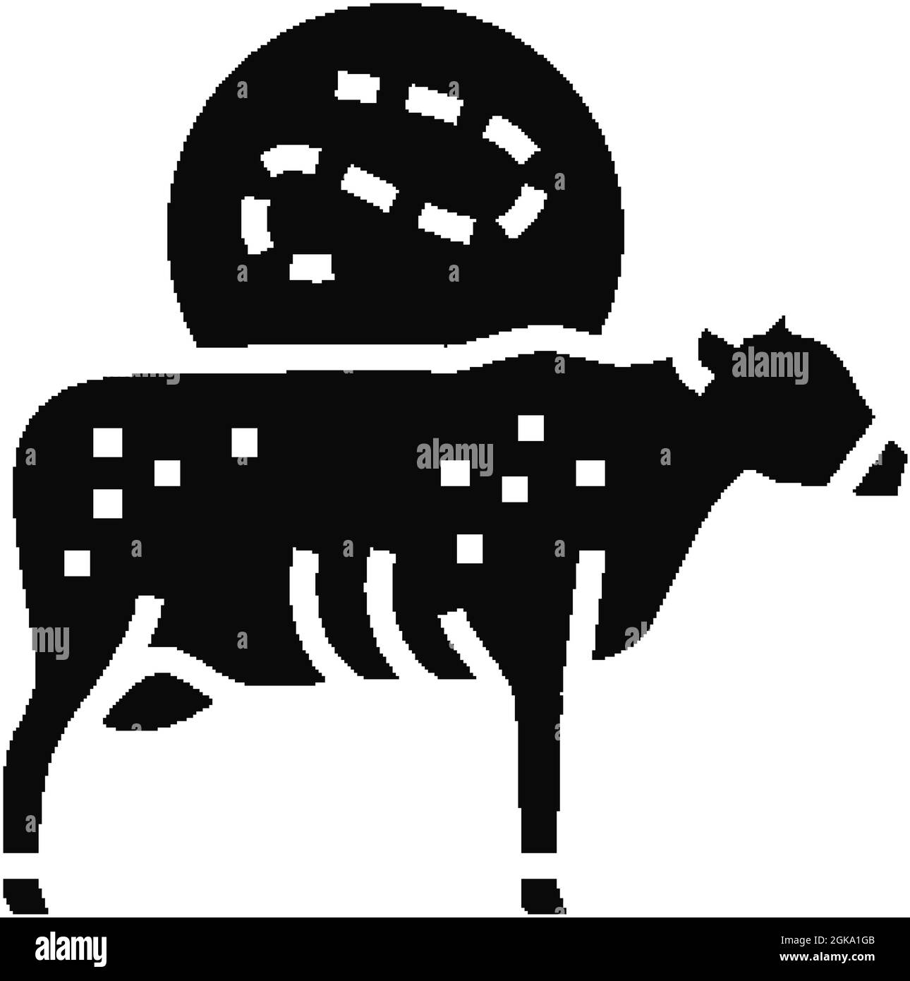 Cow with rabies Stock Vector Images - Alamy