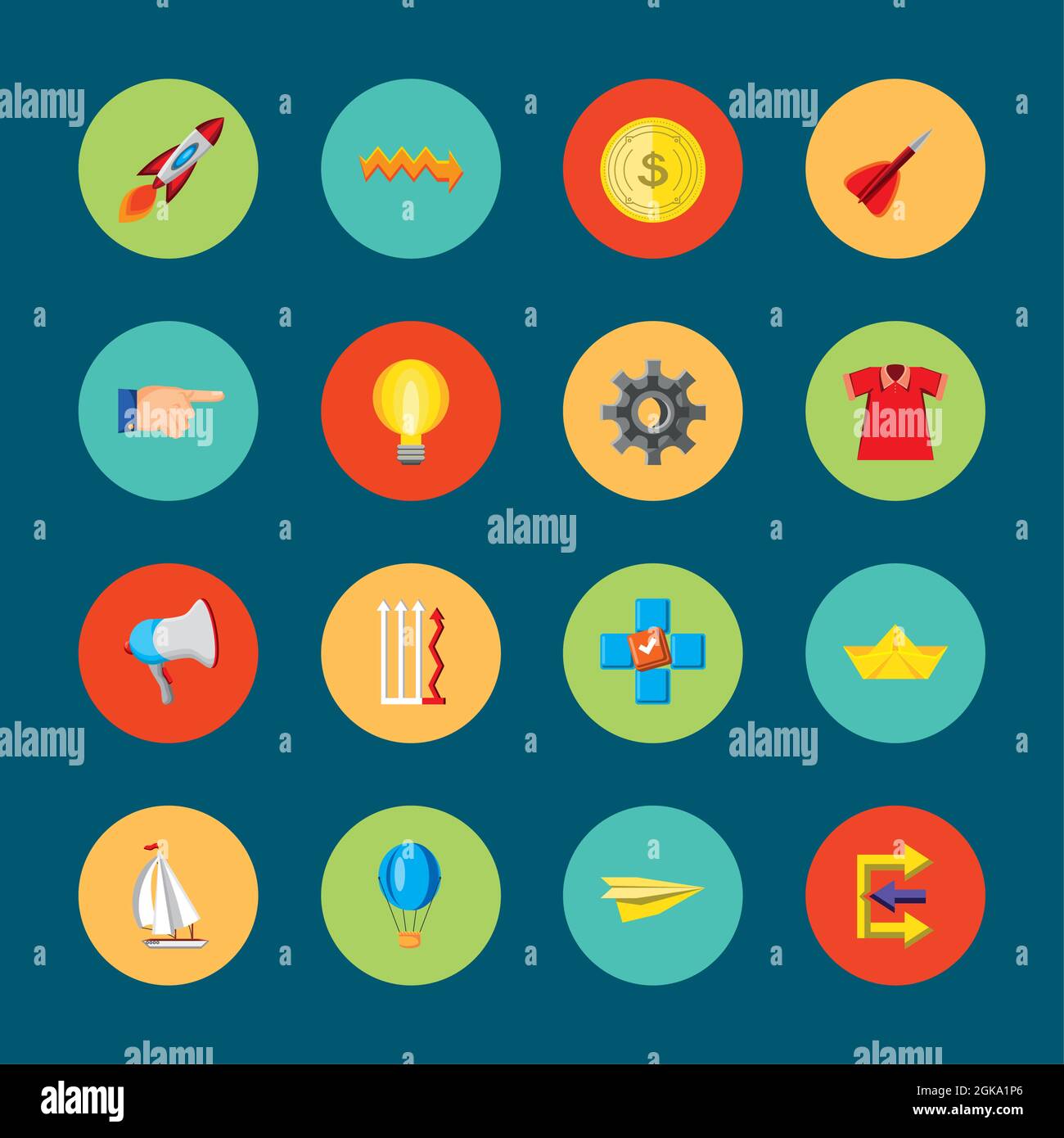 icon set disrupt idea Stock Vector Image & Art - Alamy