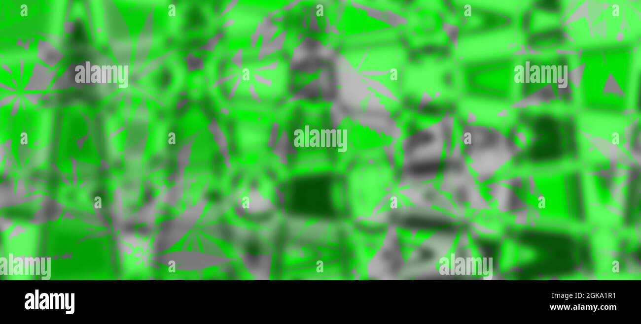 An abstract cannabis leaf pattern background image Stock Photo - Alamy
