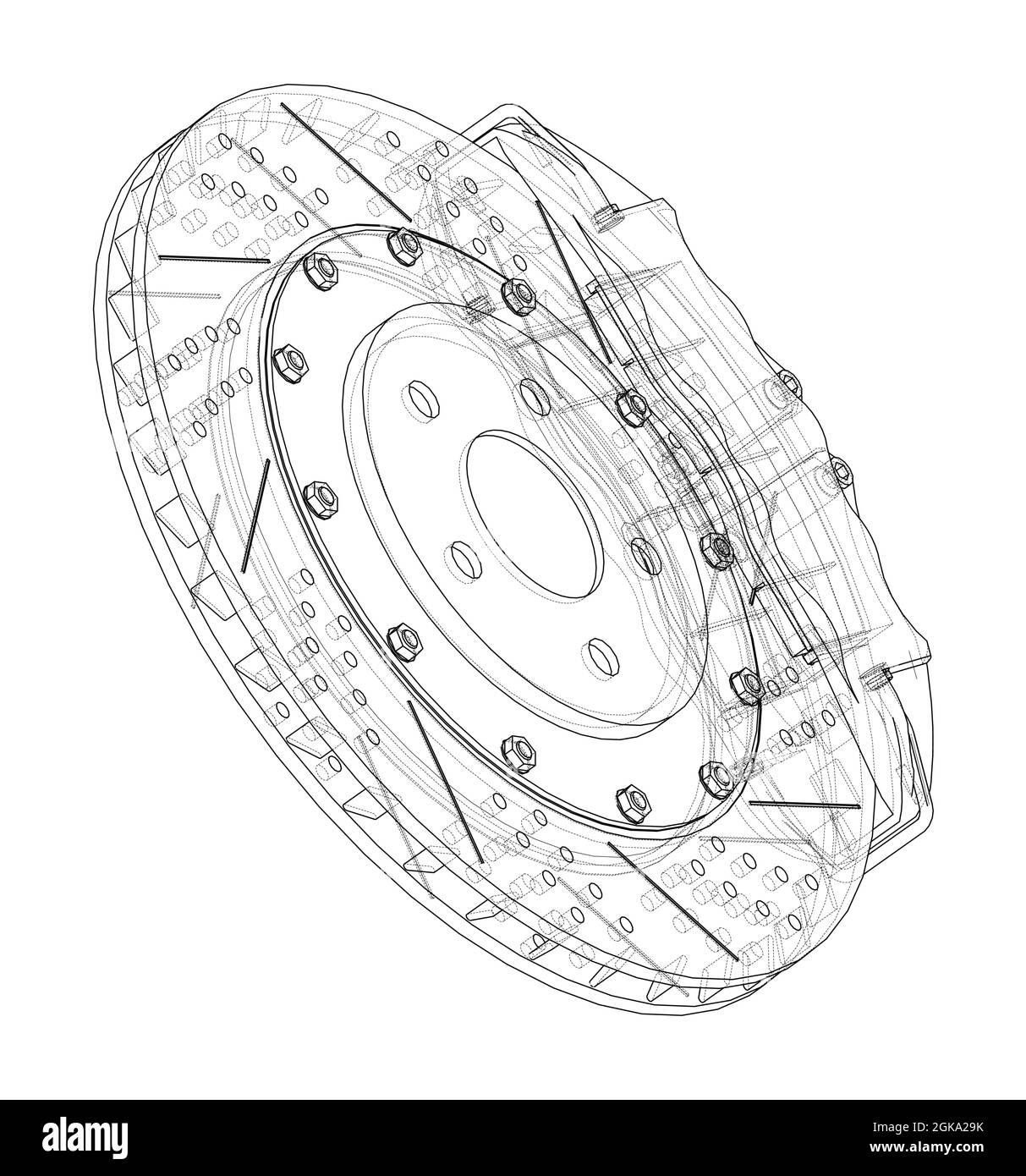 Brake disc outline. Vector Stock Vector Image & Art - Alamy