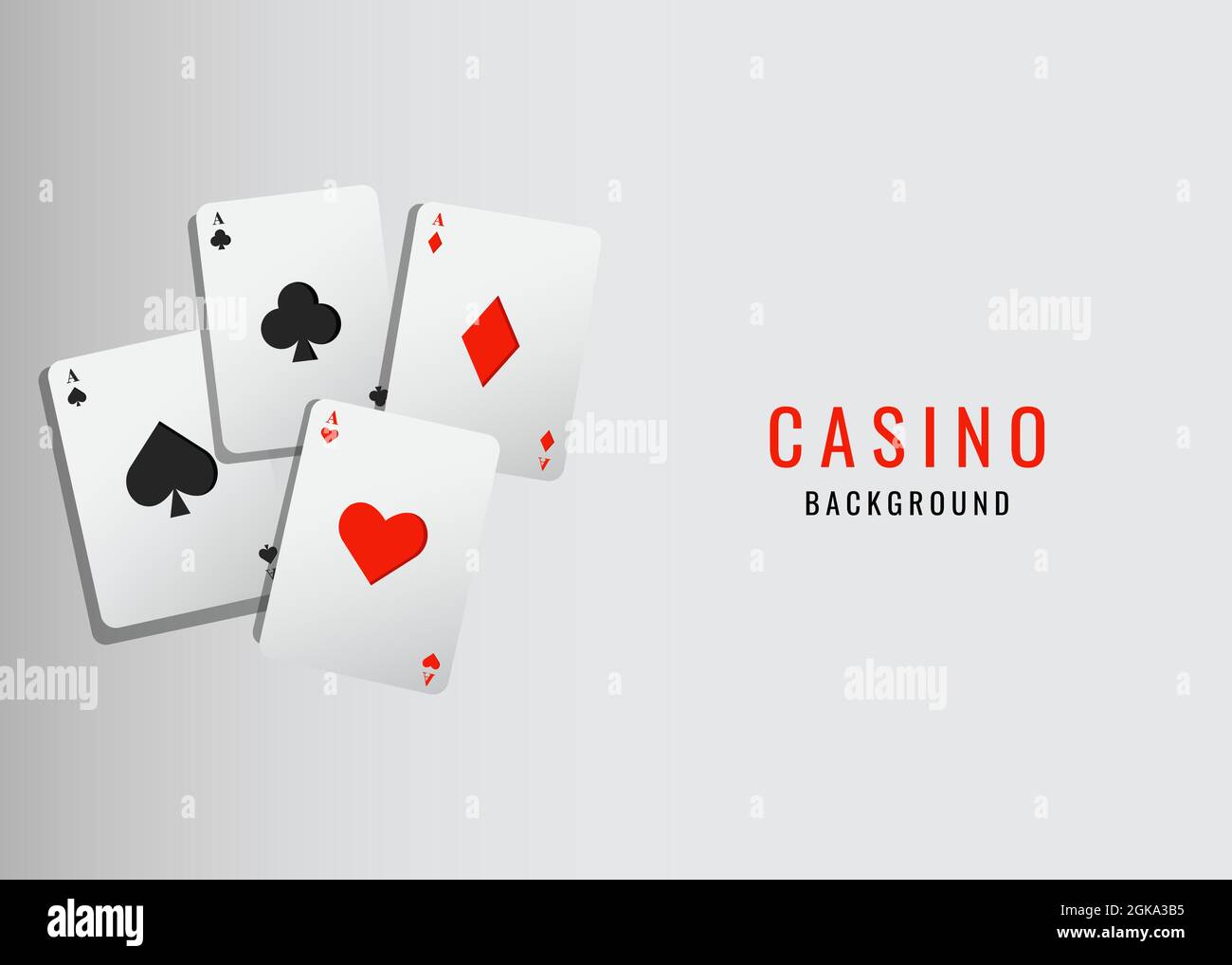simple casino background with playing card Stock Vector Image & Art - Alamy