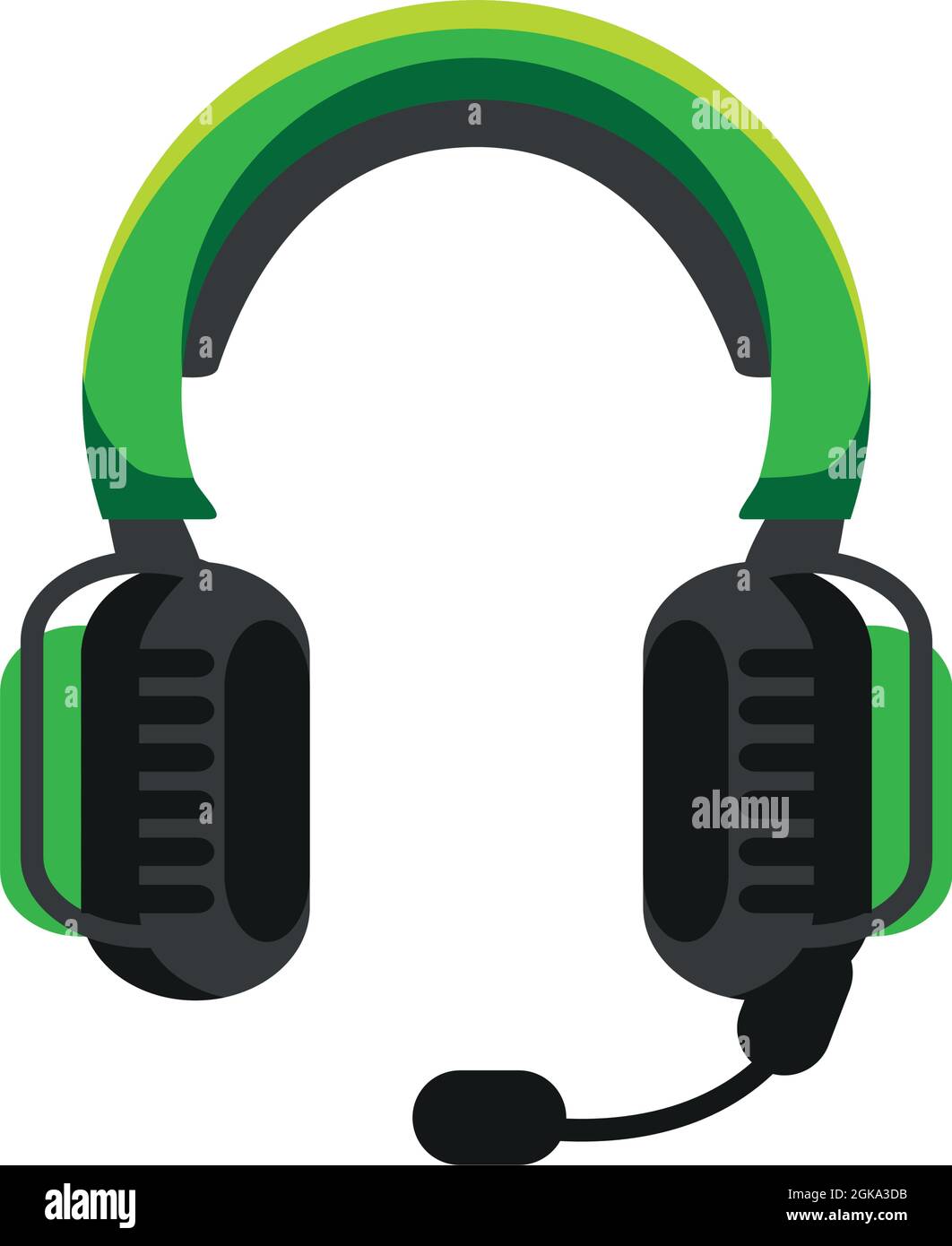 headphone with microphone Stock Vector Image & Art - Alamy