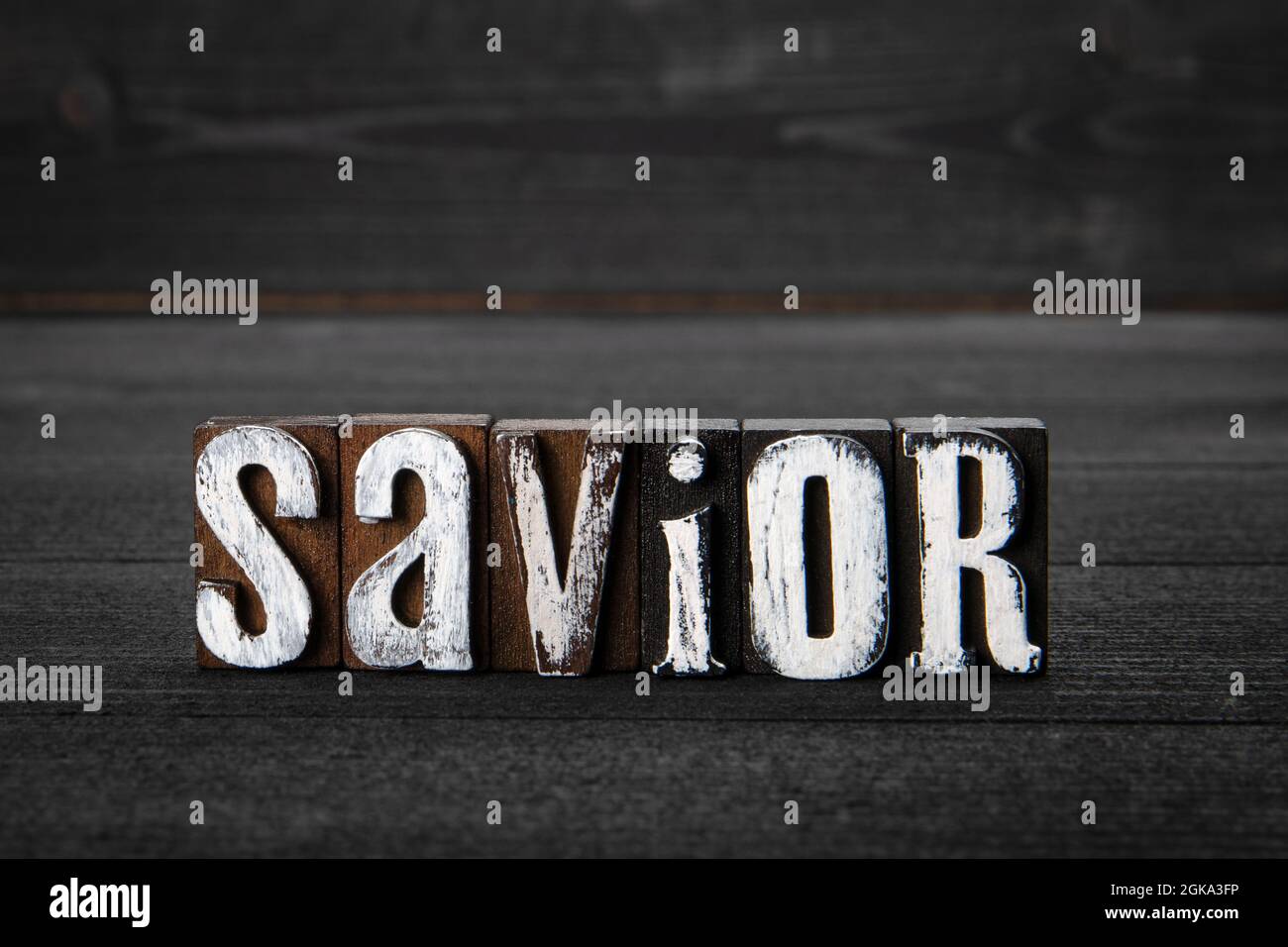 Savior word sign hi-res stock photography and images - Alamy