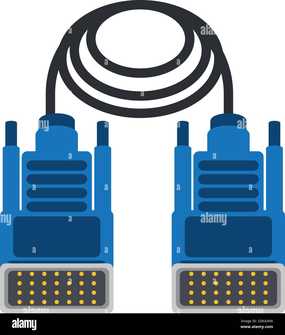 Vga connector Stock Vector Images - Alamy