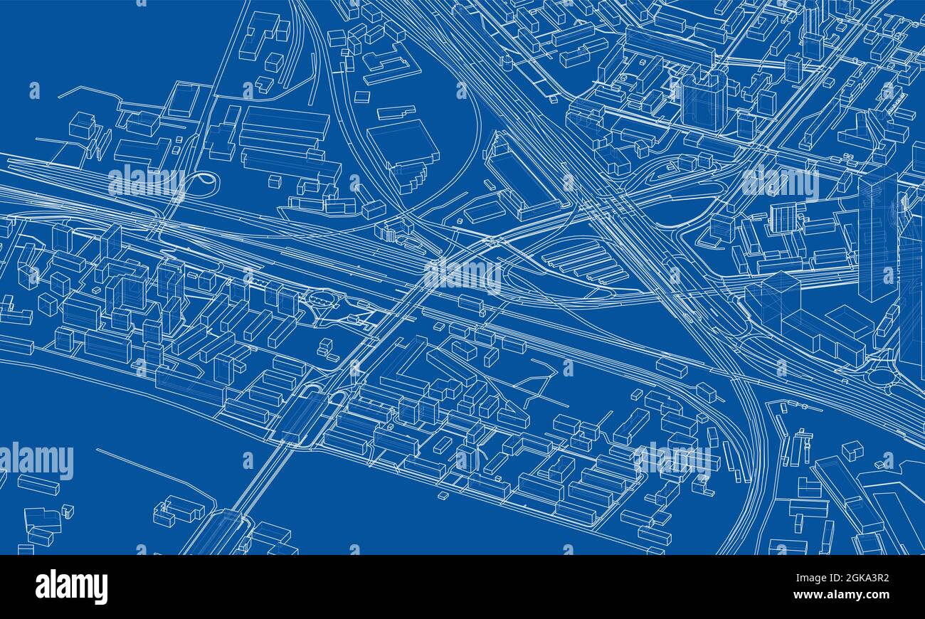 Urban modern landscape. Vector Stock Vector Image & Art - Alamy