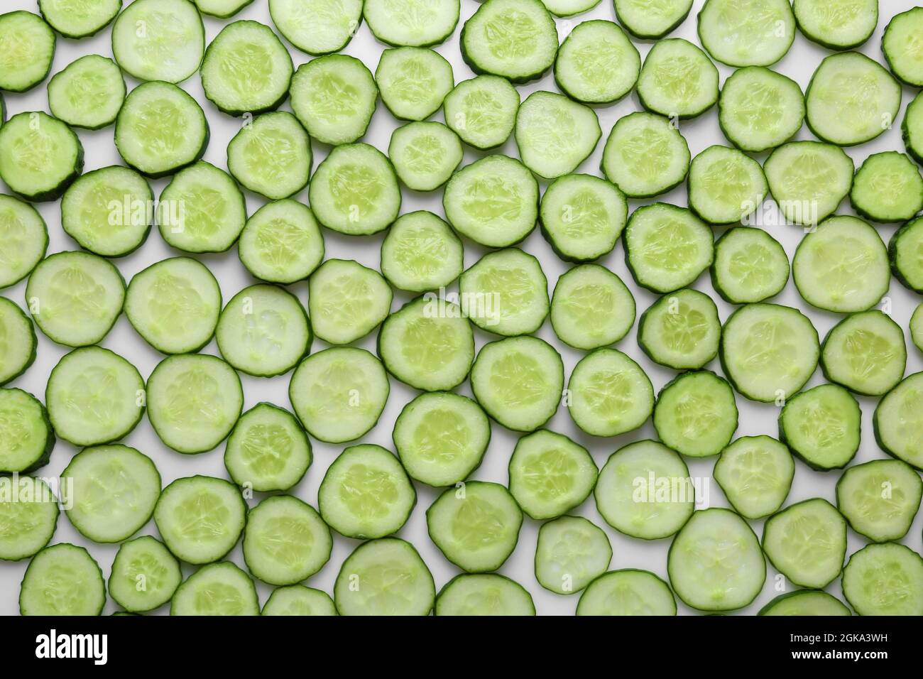 Fresh cucumber slices as background Stock Photo - Alamy
