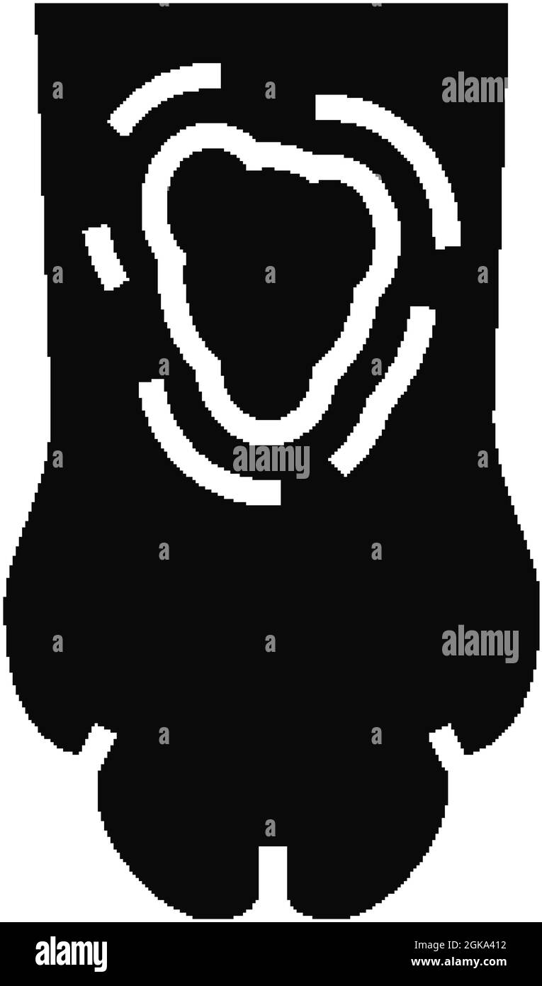 ringworm animal paw glyph icon vector illustration Stock Vector Image ...