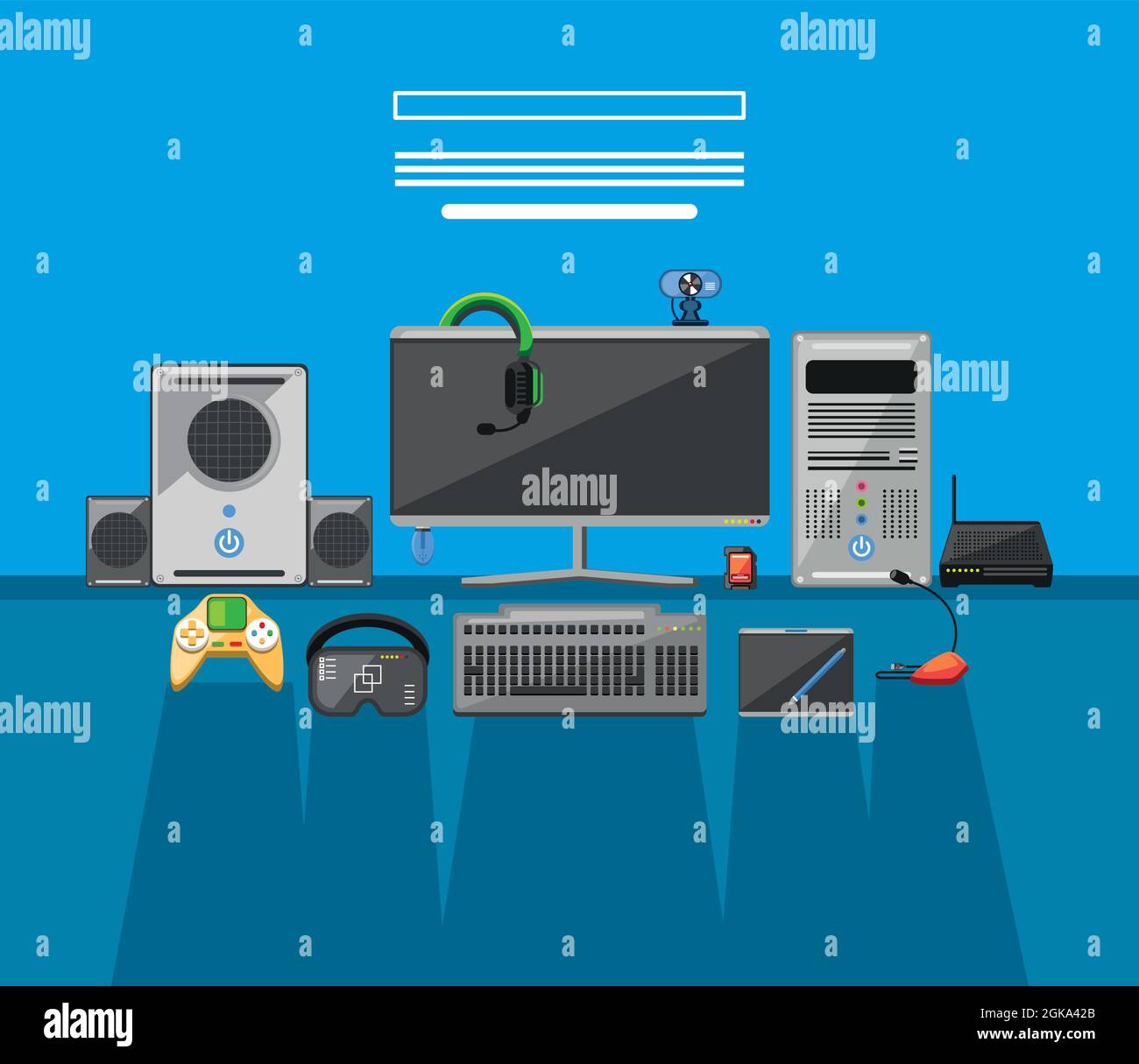 Peripheral devices Stock Vector Images - Alamy