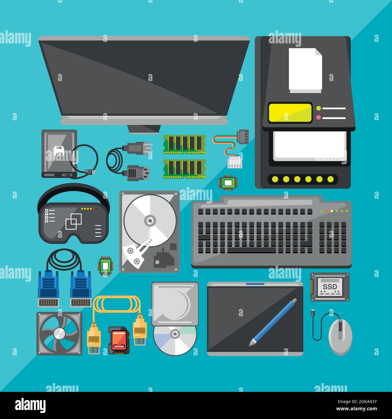 Keyboard unit Stock Vector Images - Alamy