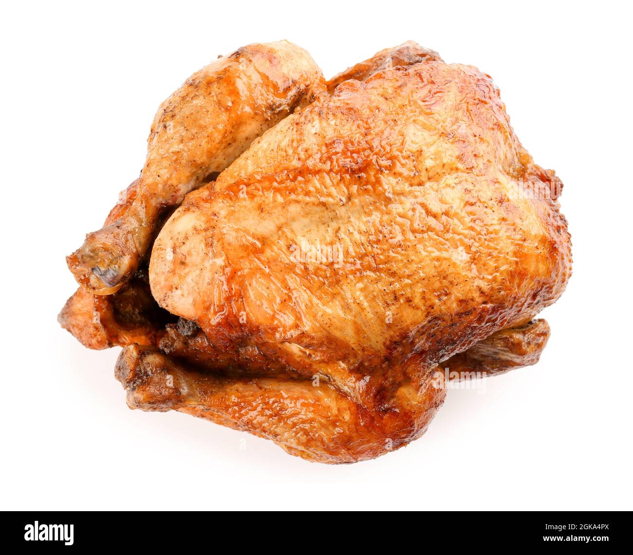 Roasted turkey on white background Stock Photo - Alamy