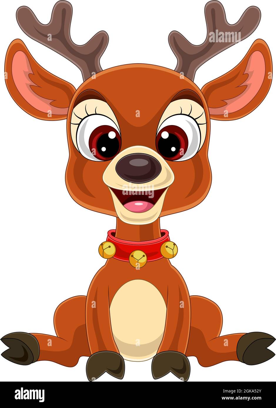 Cute Baby Reindeer Cartoon