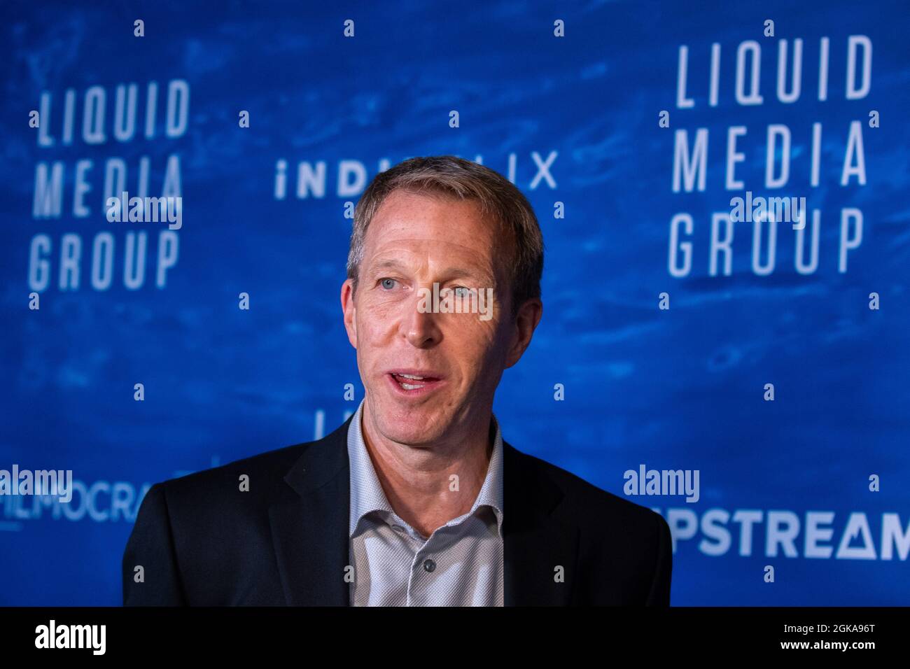 Toronto, Canada. 13th Sep 2021. Ron Thomson, CEO of Liquid Media Group ...