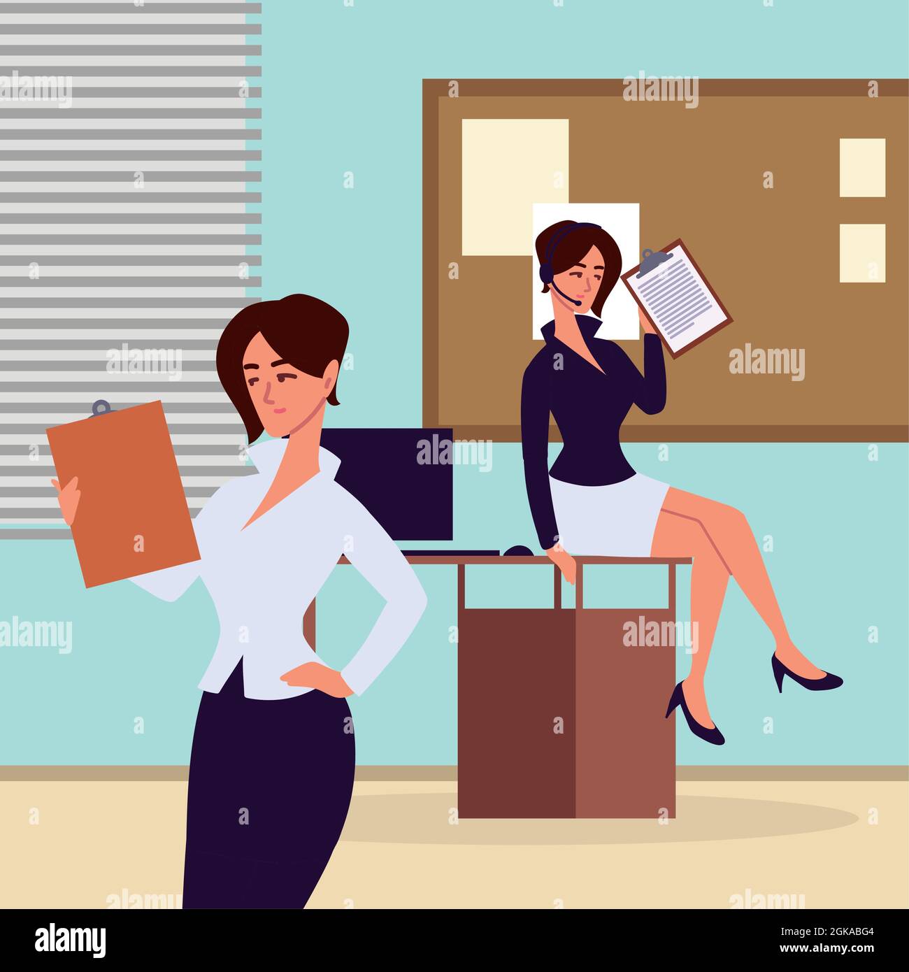 Personal assistants Stock Vector Images - Alamy
