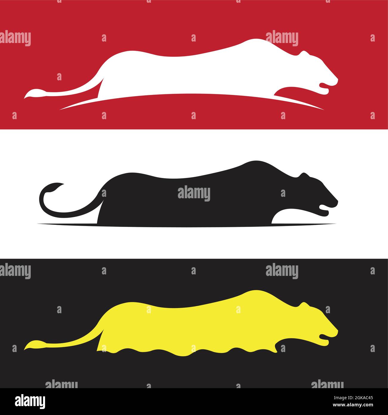 Vector image of female lion design. Easy editable layered vector ...