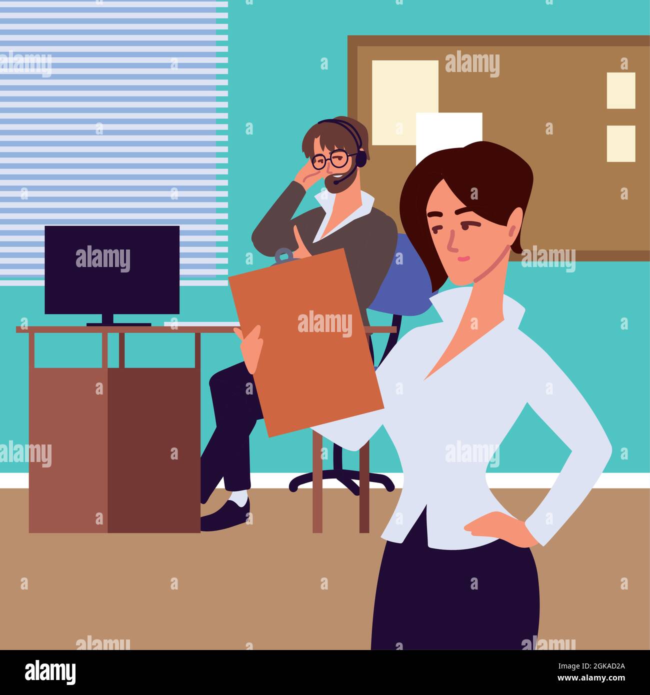 personal assistants characters Stock Vector Image & Art - Alamy