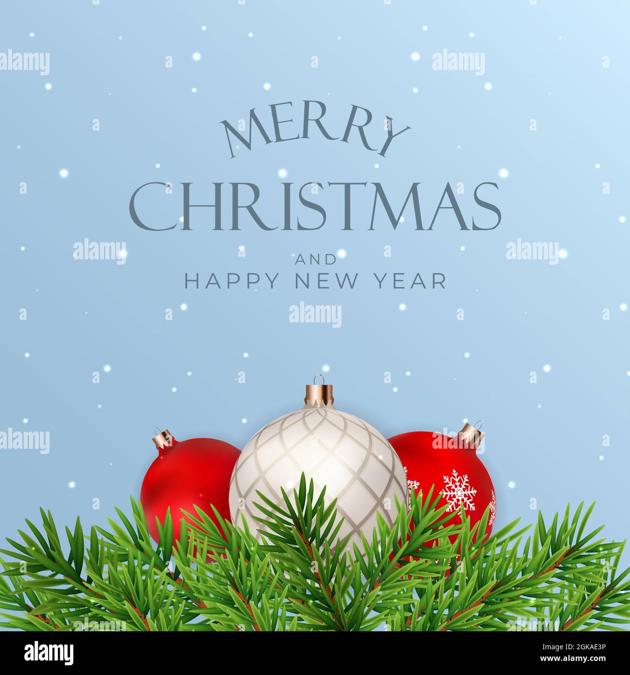 Christmas Holiday Party Background. Happy New Year and Merry Christmas Poster Template. Vector ...
