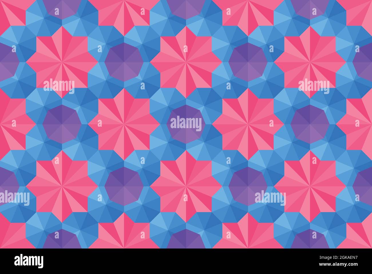 seamless 3D pattern of geometric shapes like pyramids , triangles and ...