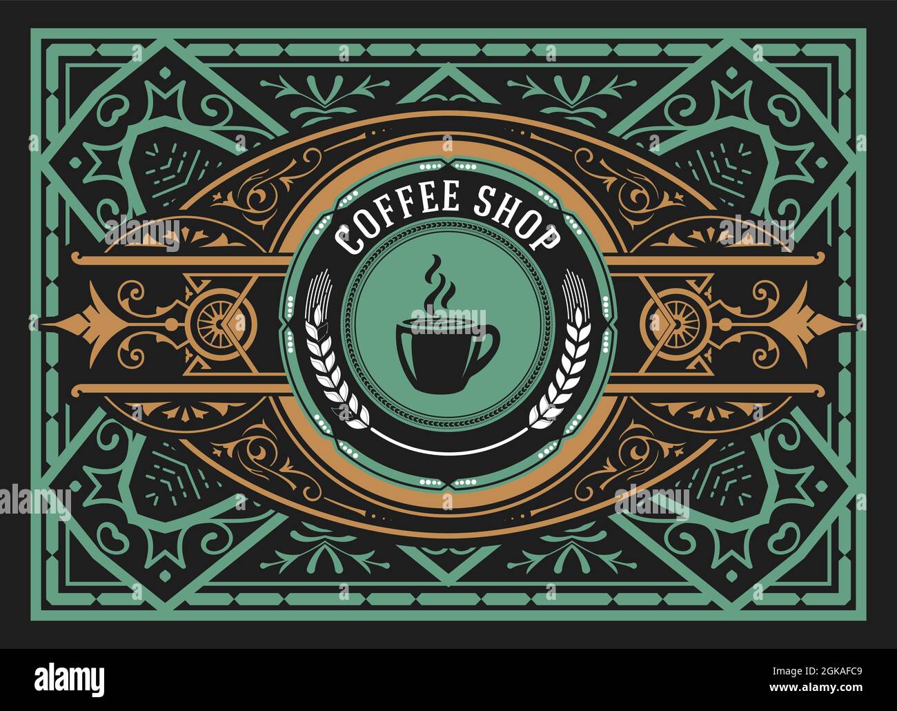 Vector, Coffee Shop label for cafe business Stock Vector Image & Art ...