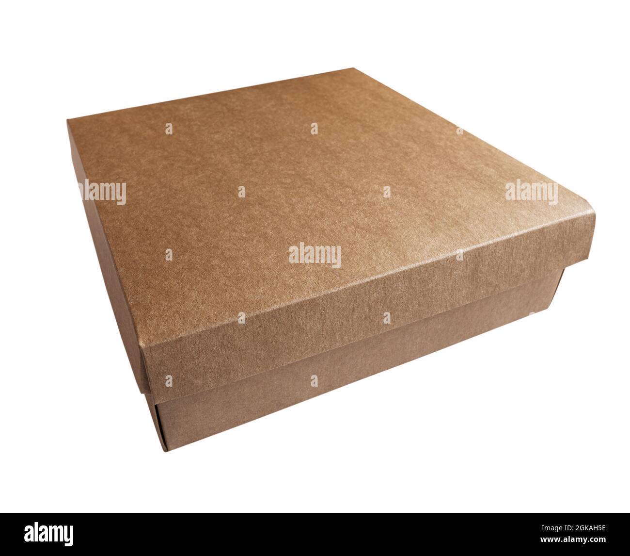 Closed cardboard box isolated on white background Stock Photo - Alamy