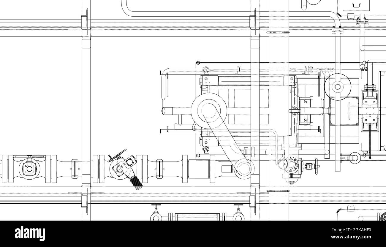 Pump station. Vector Stock Vector Image & Art - Alamy
