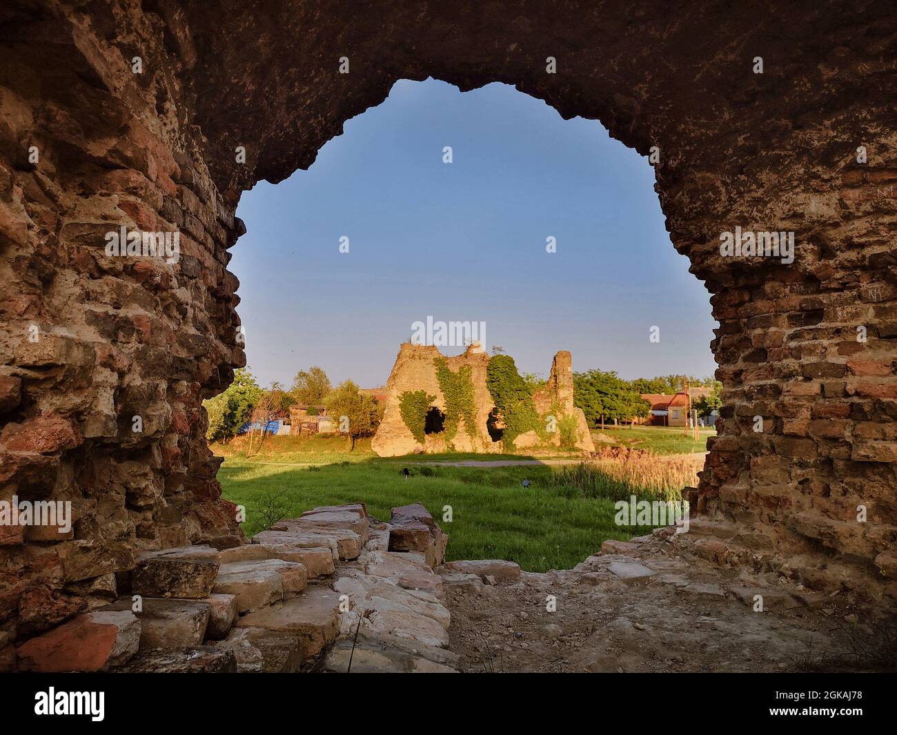 Ancient brick remains medieval hi-res stock photography and images - Alamy