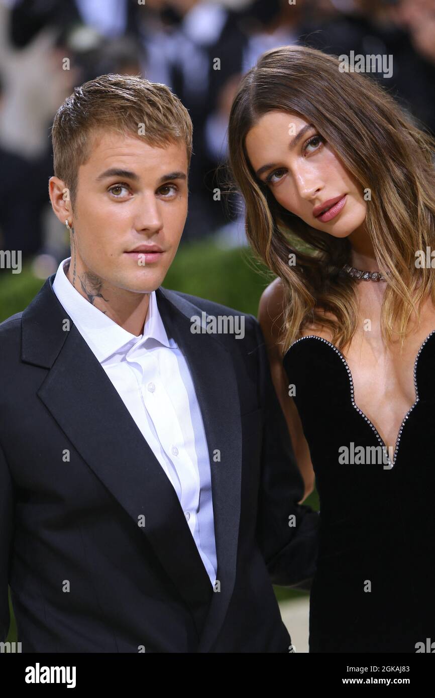 New York, USA. 13th Sep 2021. Hailey Baldwin and Justin Bieber ...
