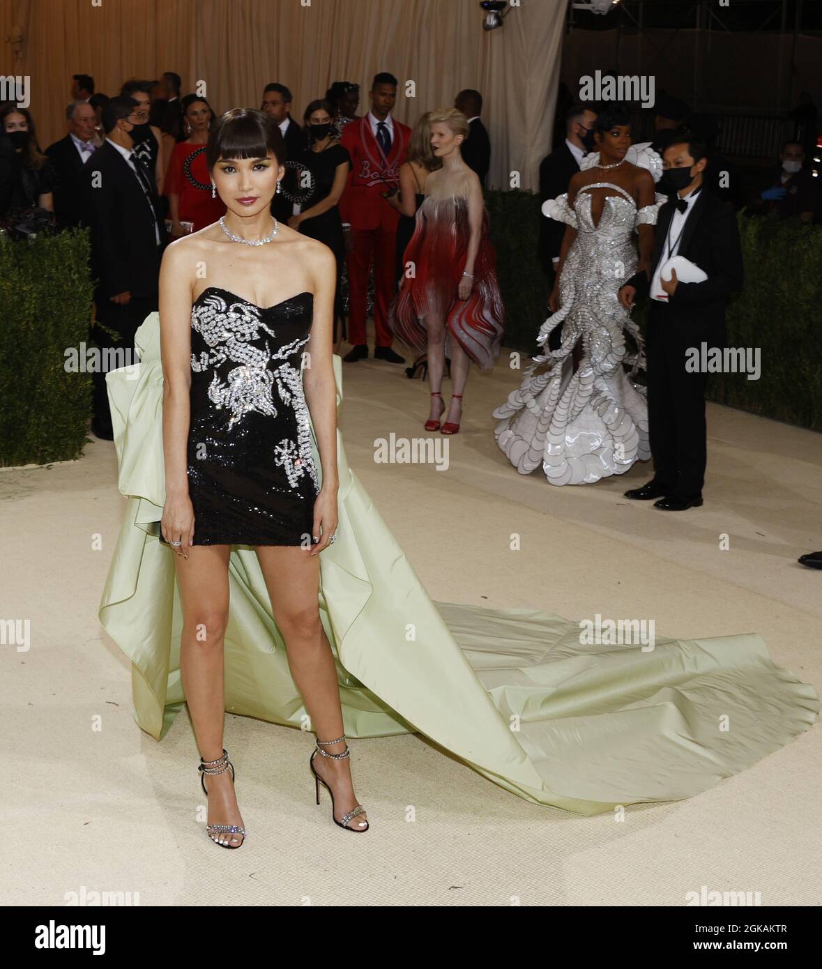 New York, United States. 14th Sep, 2021. Gemma Chan arrives on the red ...