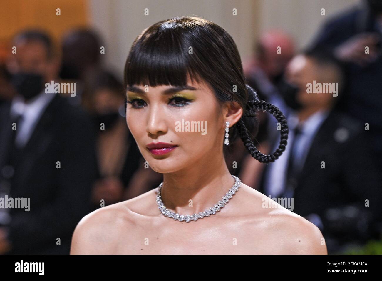 New York, USA. 13th Sep, 2021. Gemma Chan walking on the red carpet at ...