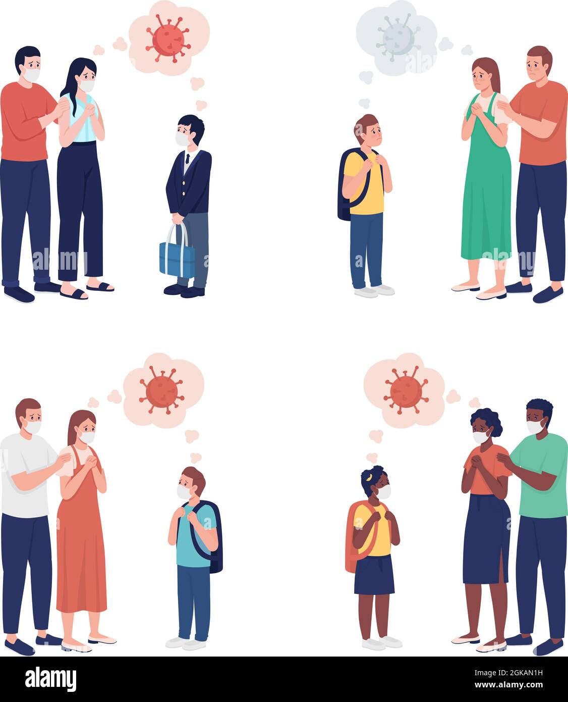 Worried parents Stock Vector Images - Alamy