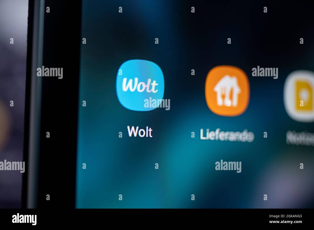 Berlin, Germany. 28th Apr, 2021. The logo of the delivery service app ...