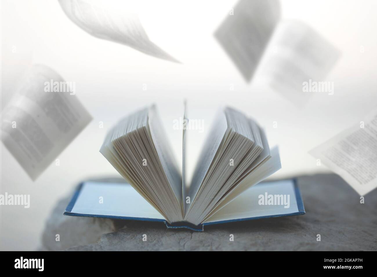Flying book pages hi-res stock photography and images - Alamy